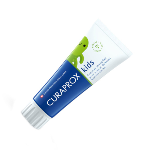 Pasta do zębów Curaprox KIDS dla dzieci 6+ 1450 ppm miętowa 60ml - www.dentilove.pl