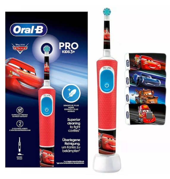 Szczoteczka elektryczna Oral-B PRO D103 Kids 3+ Cars - www.dentilove.pl